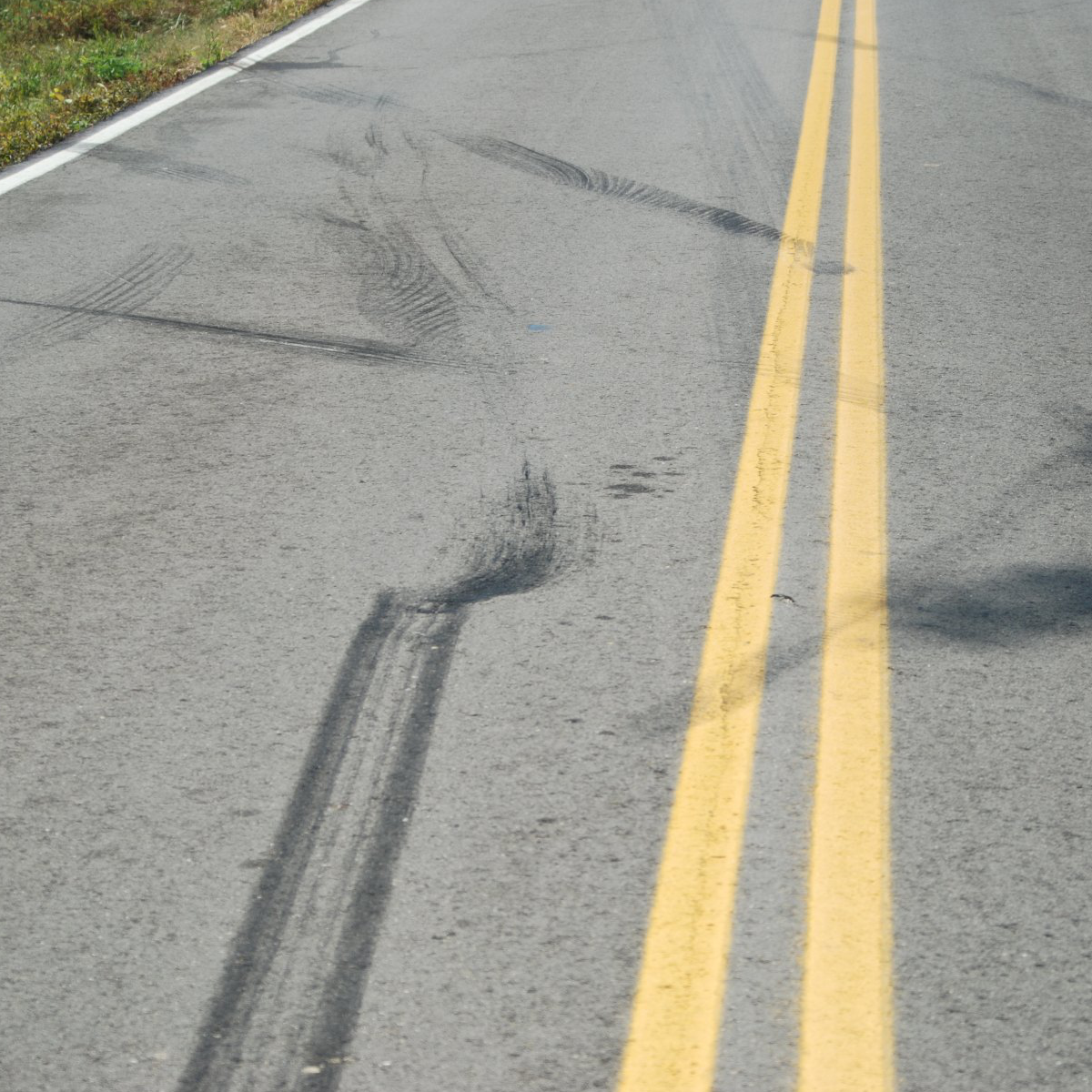 Traffic Accident Skid Marks